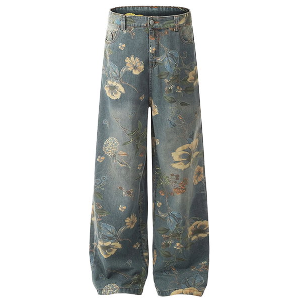 CLOUT COLLECTION ™️ | 'Bloom' Flare Leg Baggy Denim Jeans
