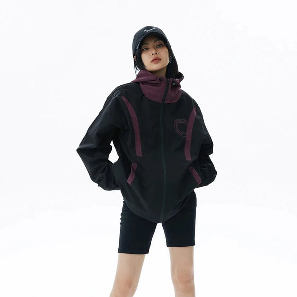 CLOUT COLLECTION ™️ | Unusual Original 'Haven' Color Block Zip Jacket