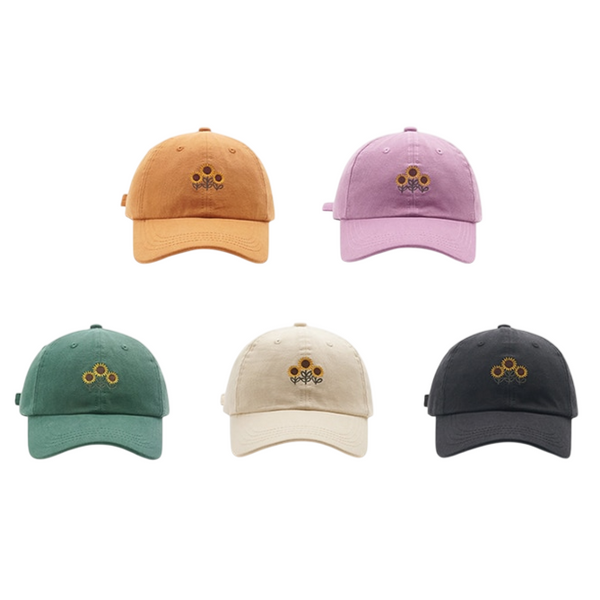 CLOUT COLLECTION ™ | Minimalist Sunflower Dad Hat