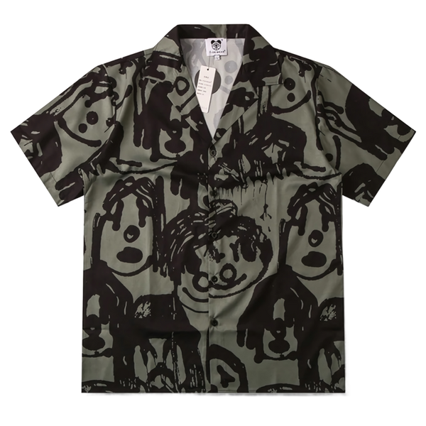 CLOUT COLLECTION ™️ | Abstract Sketch Artistry Button Up