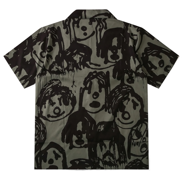 CLOUT COLLECTION ™️ | Abstract Sketch Artistry Button Up